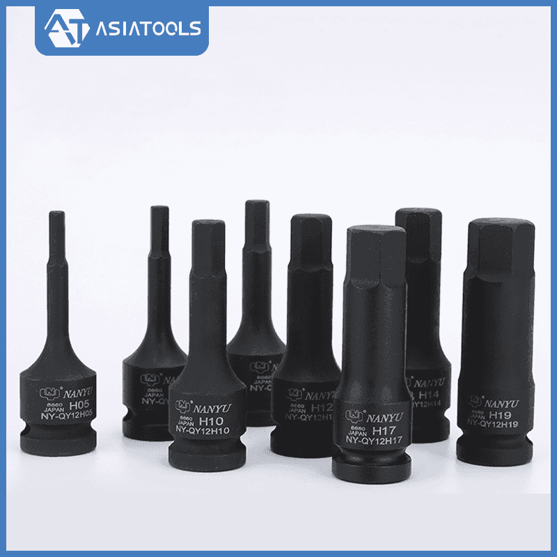 ASIATOOLS Pneumatic Sleeve with Allen Socket Set